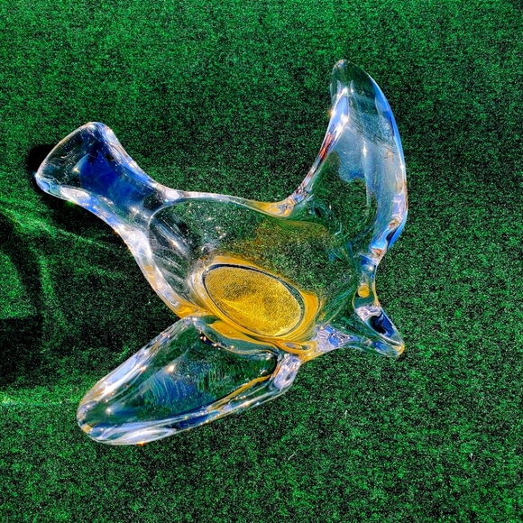 unbranded | Accents | Clear Glass Turtle Dish Bowl Trinket Pocket ...